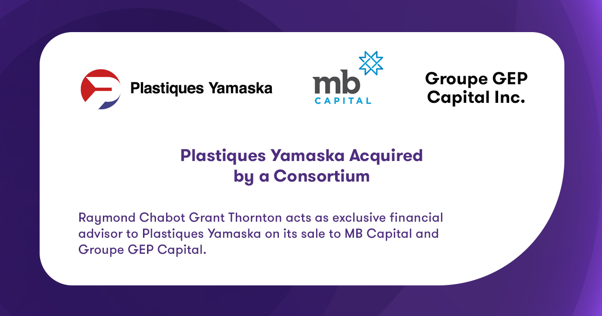 A Bold Future Ahead: Plastiques Yamaska Acquired by a Consortium
